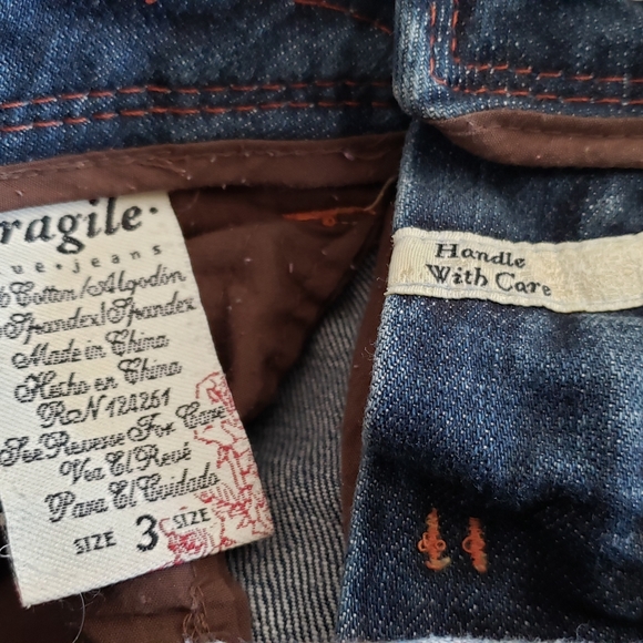 Fragile | Jeans | Fragile Blue Dark Wash Jeans Size 3 Boot Cut | Poshmark